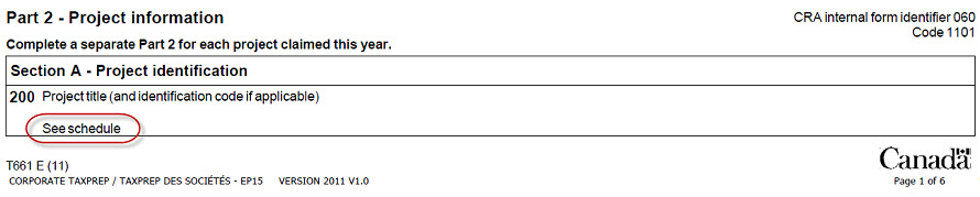 T661, Scientific Research & Experimental Development Expenditures