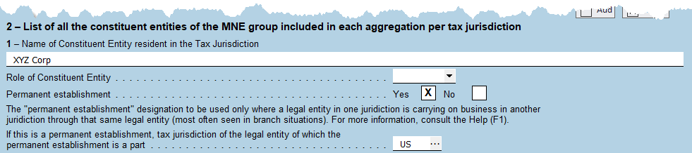 RC4649 - Country-by-Country Report (CBCR)