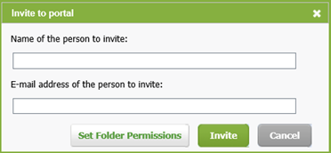 Invite contacts to a portal and manage invitations
