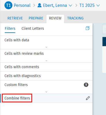 Combine filters