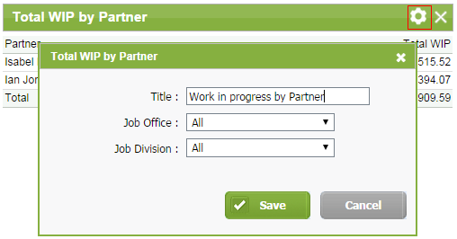 Customize the CCH iFirm dashboard