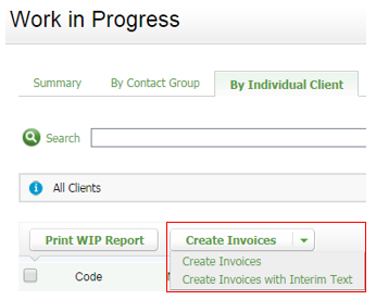 Use interim/progress text for invoices