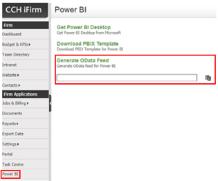 Use CCH iFirm with Power BI