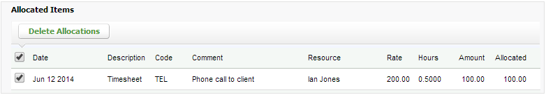 View your WIP and edit WIP items