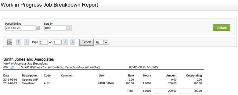View your WIP and edit WIP items