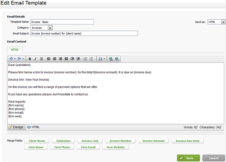Ajouter et modifier des modèles de courriels